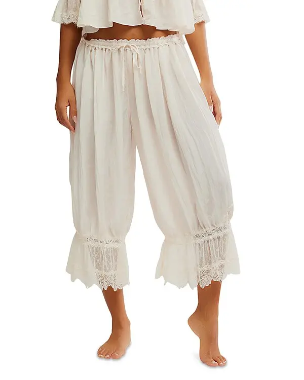 Free People Forever Young Sleep Pants - White Alyssum