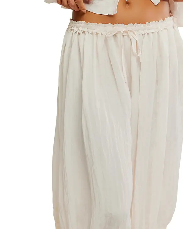 Free People Forever Young Sleep Pants - White Alyssum
