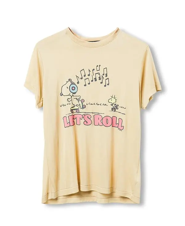 Junk Food Clothing Peanuts Let's Roll Tissue Tee