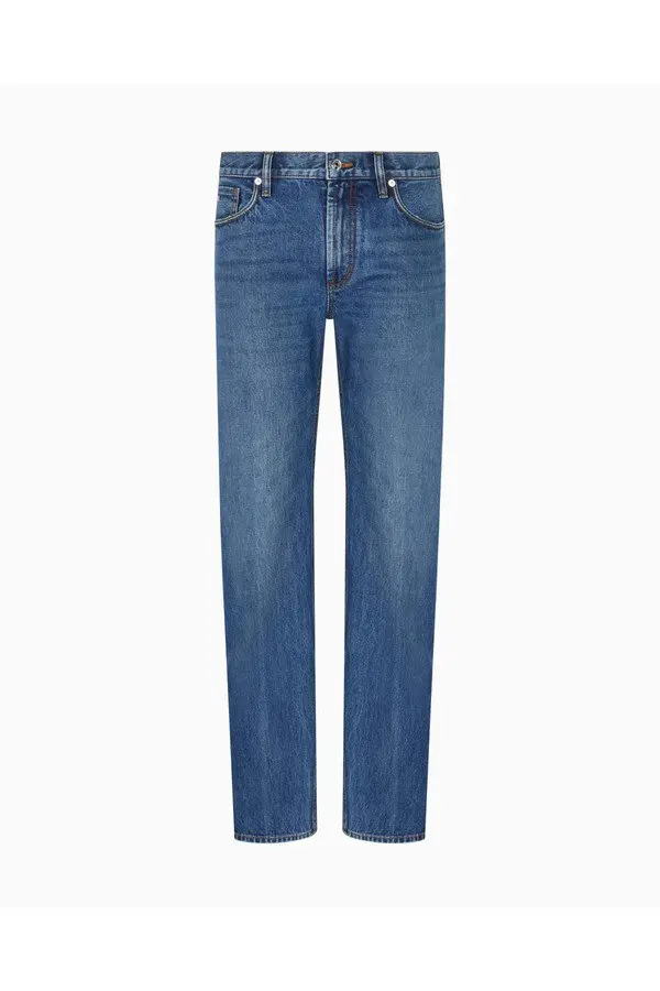 Emporio Armani J76 Straight-fit Denim Jeans - Blue