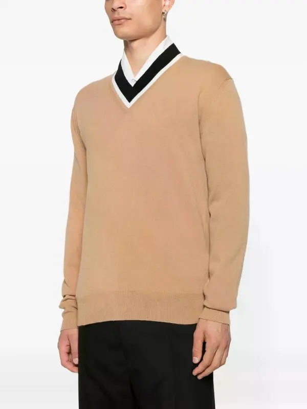 Marni V-neck Wool Sweater