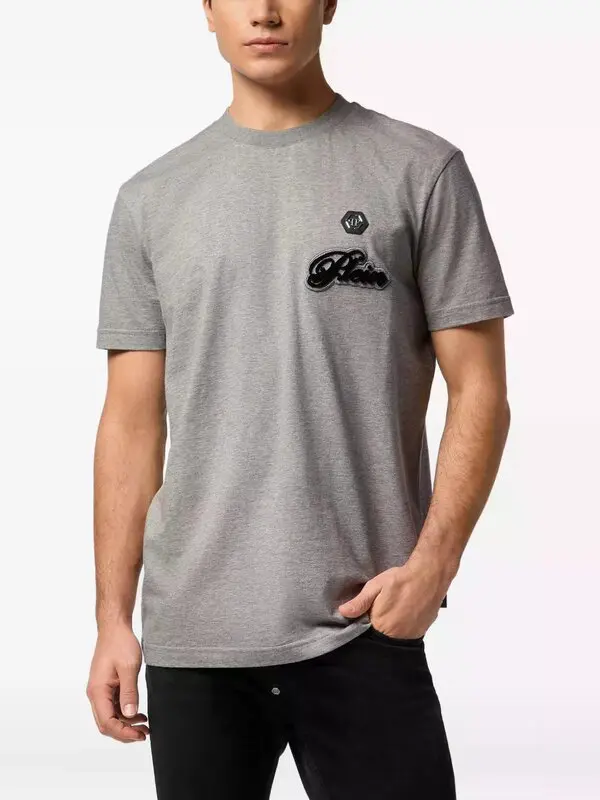 Philipp Plein Logo-embroidered T-shirt