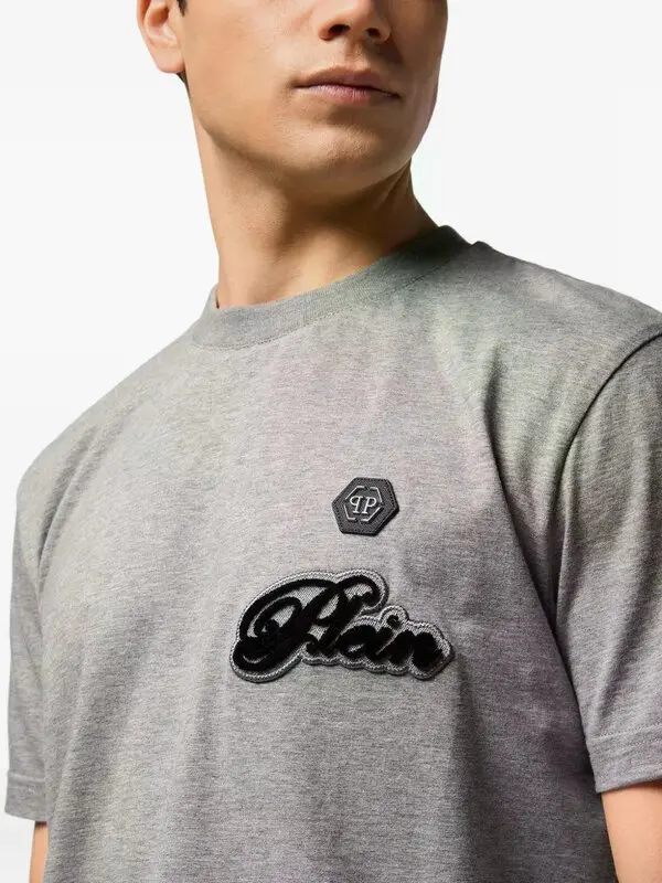 Philipp Plein Logo-embroidered T-shirt