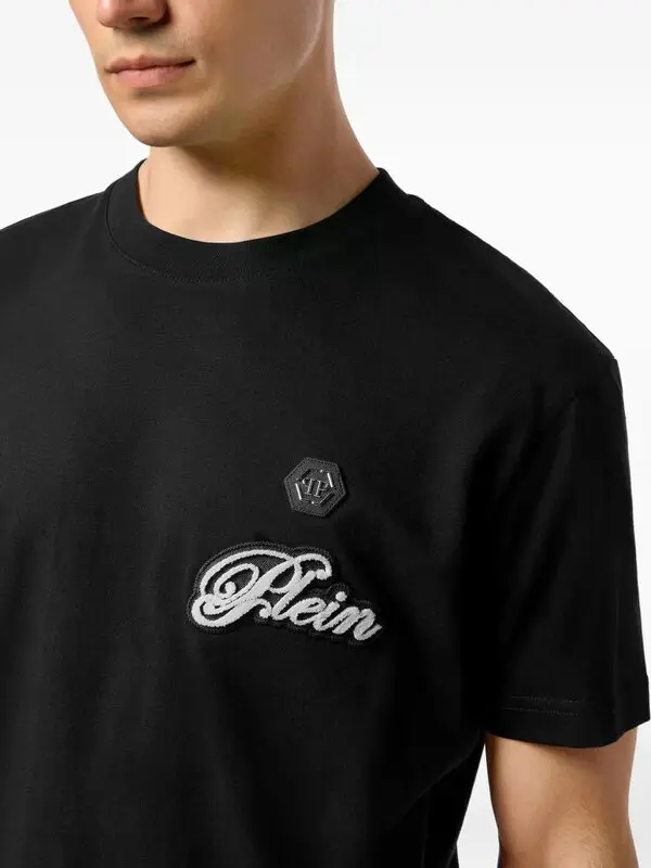 Philipp Plein Logo-embroidered T-shirt