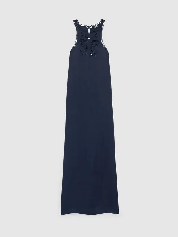 REISS Joy Satin Cut-out Slip Dress
