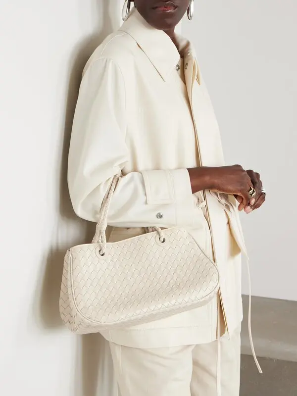 Bottega Veneta Basket Medium Intrecciato Leather Tote