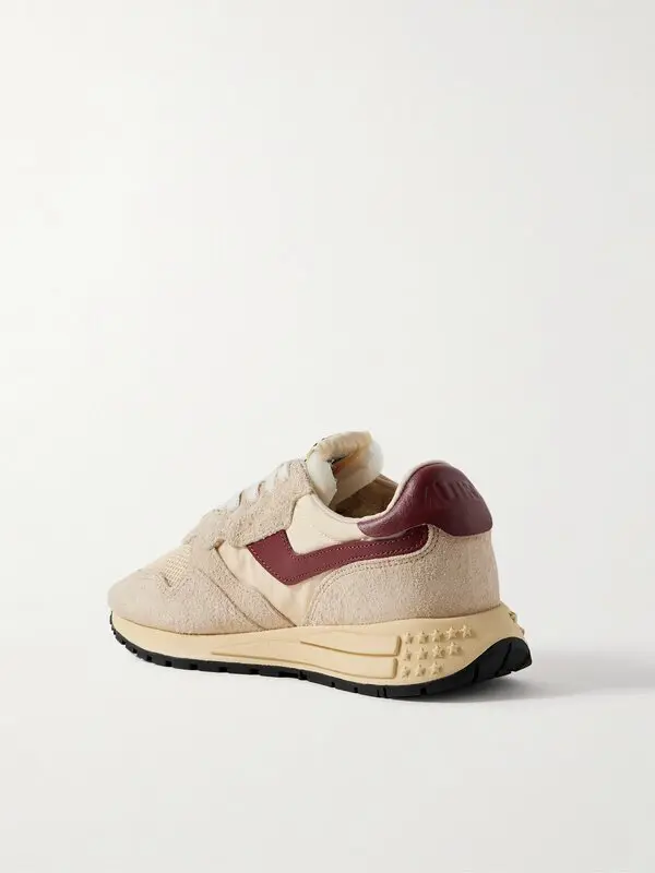 AUTRY Reelwind Low Leather-trimmed Sneakers - Neutrals