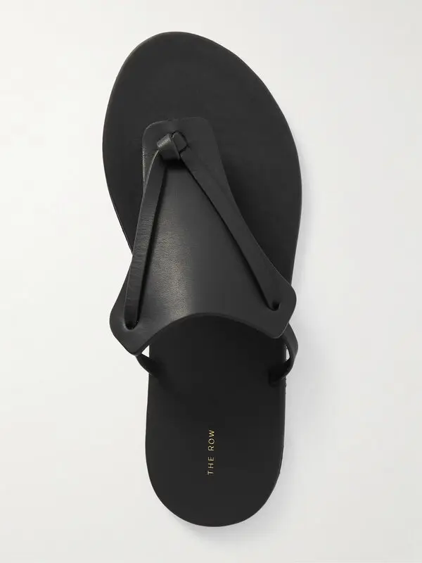 THE ROW Helena Leather Flip Flops