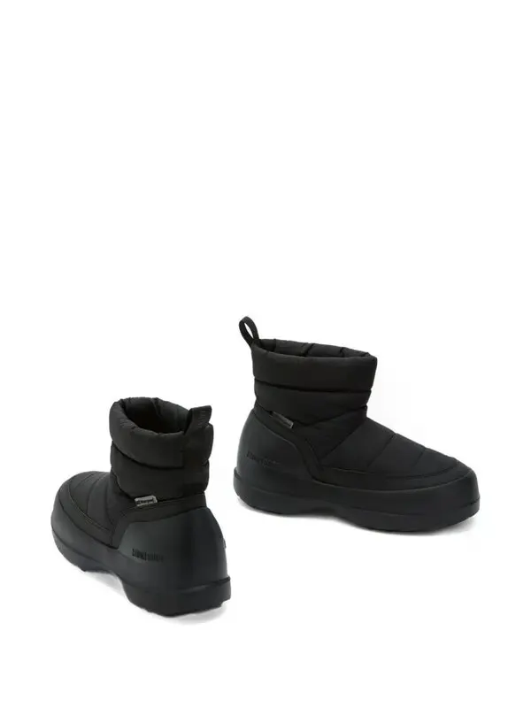 Moon Boot Mezzaluna Padded Quilted Boots - Black