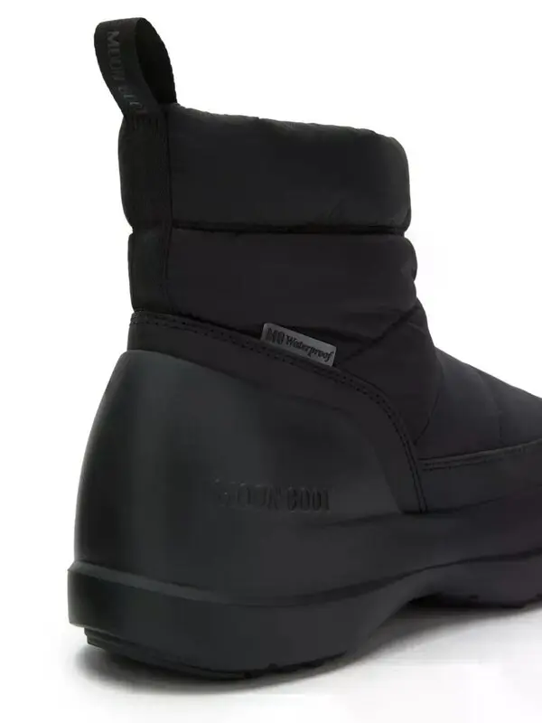 Moon Boot Mezzaluna Padded Quilted Boots - Black