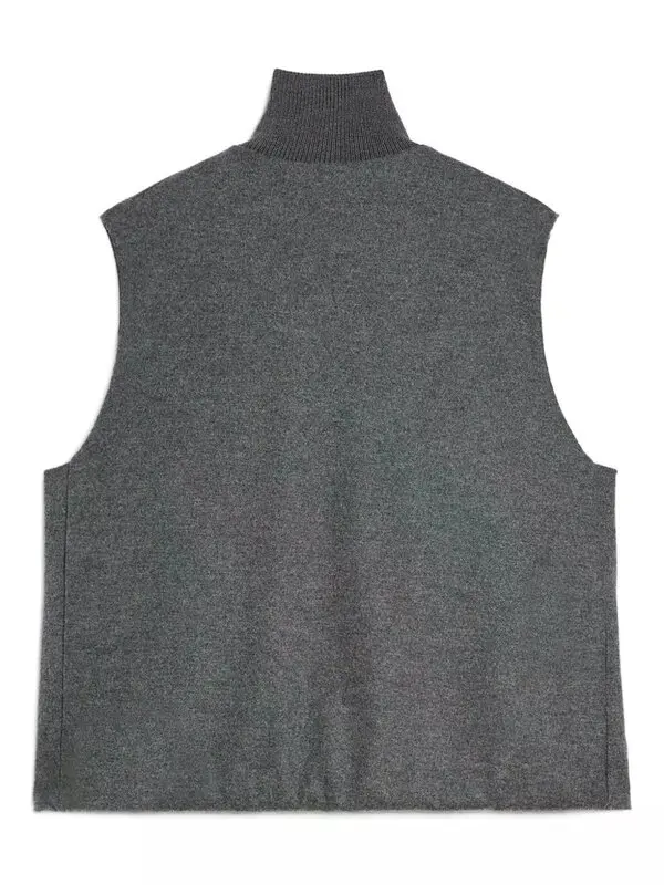 JIL SANDER Wool Gilet - Grey