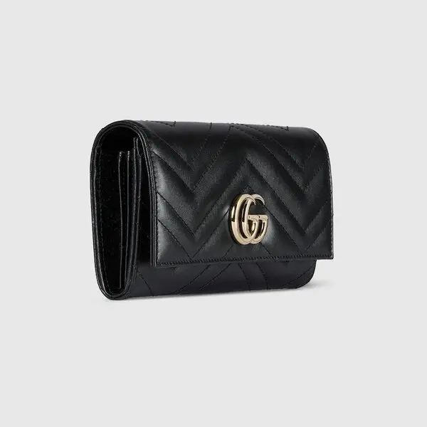 Gucci Gg Marmont Continental Wallet Leather