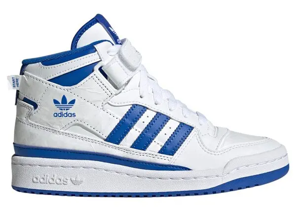 Adidas Forum Mid Sneakers - Cloud White/blue