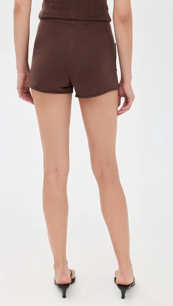 PEACHY DEN Marie Knit Shorts