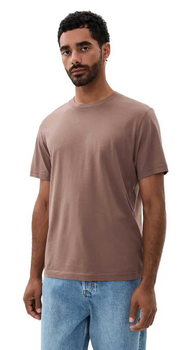 FRAME Light Cotton Tee - Mauve