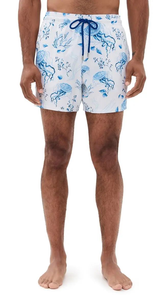 Vilebrequin Moorise Swim Trunks - Blanc