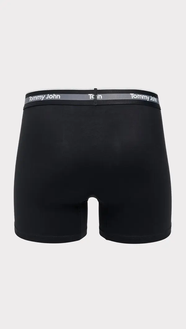 Tommy John Comfort Micro 4 Boxer Briefs 3 Pack - Black