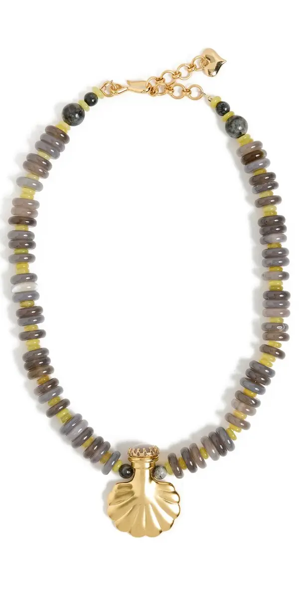 Brinker & Eliza Marissa Necklace - Grey/gold