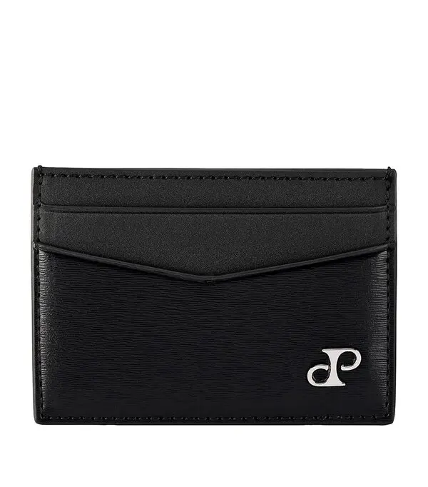 Wolf Vegan Leather Philipp Card Case - Black