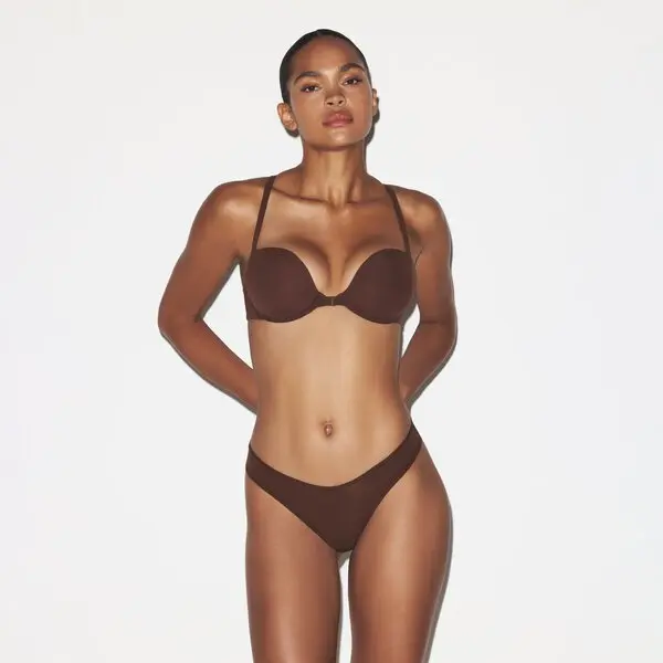SKIMS Fits Everybody Racerback Demi Bra - Cocoa