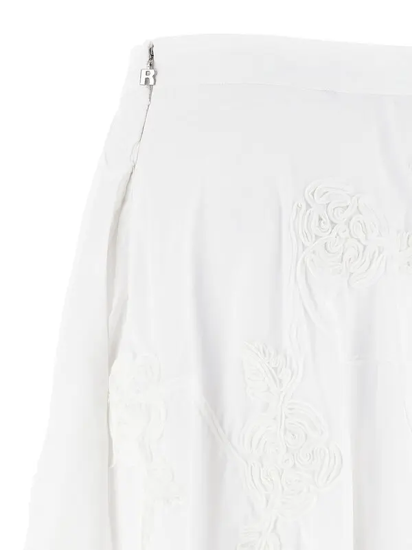 ROTATE BY BIRGER CHRISTENSEN Flower Maxi' Cotton Midi Skirt
