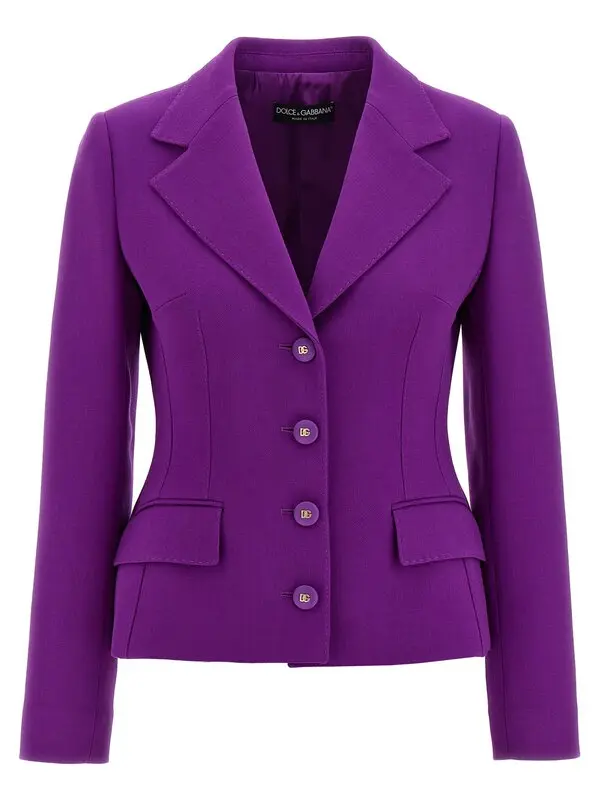 Dolce & Gabbana Dolce Single-breasted Blazer - Purple