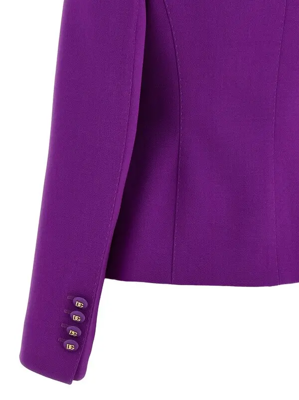 Dolce & Gabbana Dolce Single-breasted Blazer - Purple