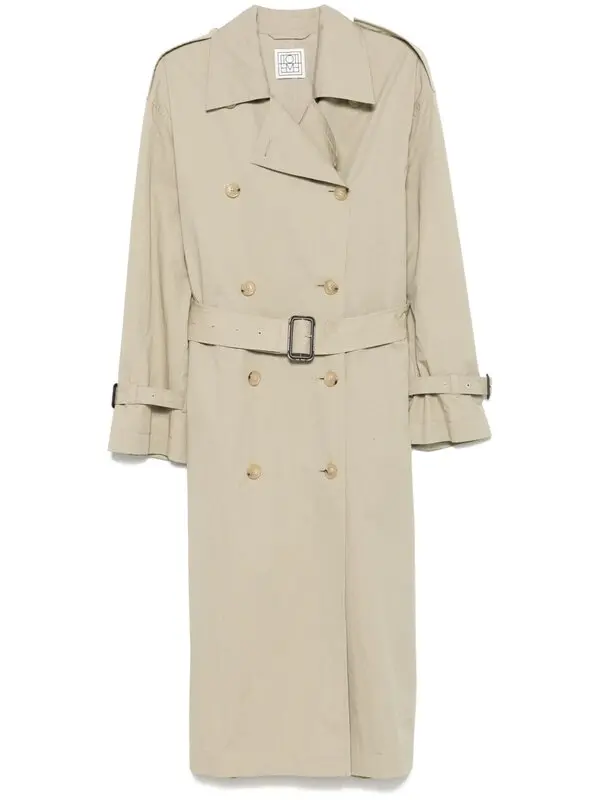 TOTEME Cotton-blend Trench Coat - Beige