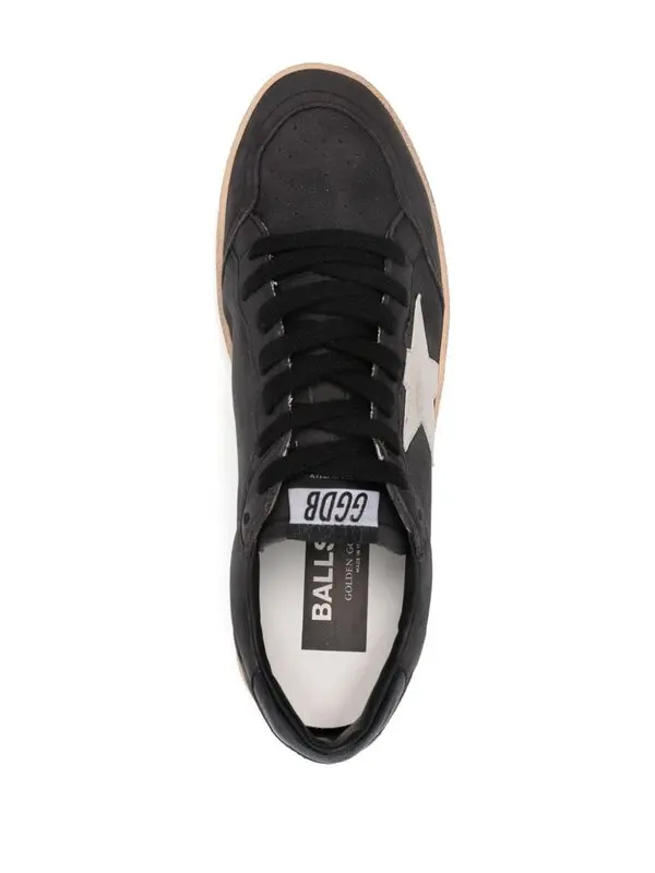 Golden Goose Ball Star Leather Sneakers In Grey - 9% Off
