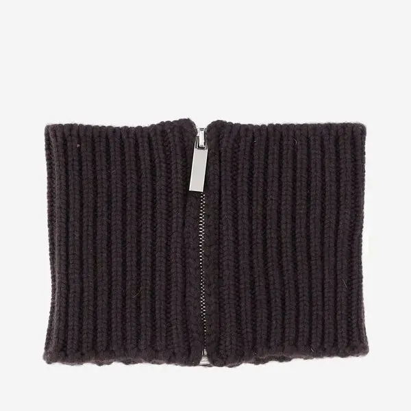 SA SU PHI Cashmere Knit Cash Collar - Brown