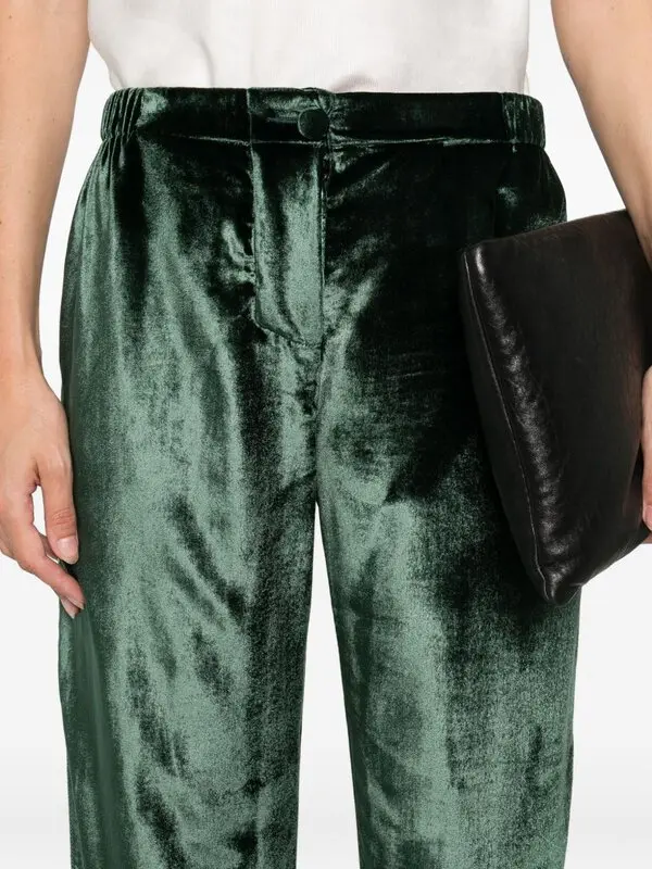 F.R.S FOR RESTLESS SLEEPERS Velvet High-waisted Trousers