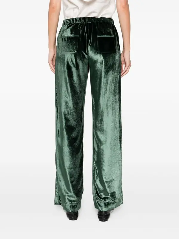 F.R.S FOR RESTLESS SLEEPERS Velvet High-waisted Trousers
