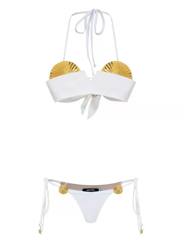 AMIR SLAMA Bustier-style Bikini Set - White