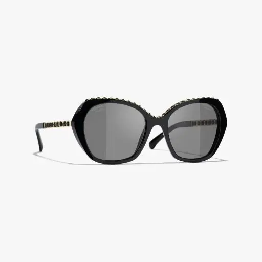 Chanel Butterfly Sunglasses - Black