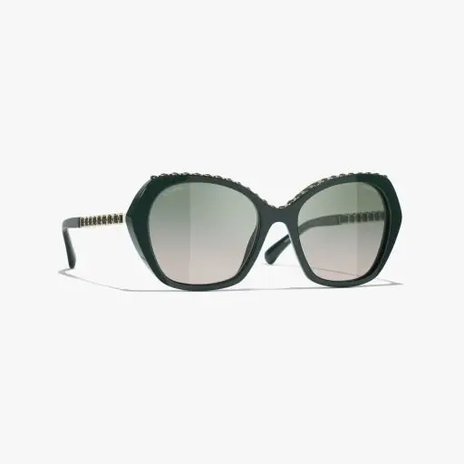 Chanel Butterfly Sunglasses - Dark Green