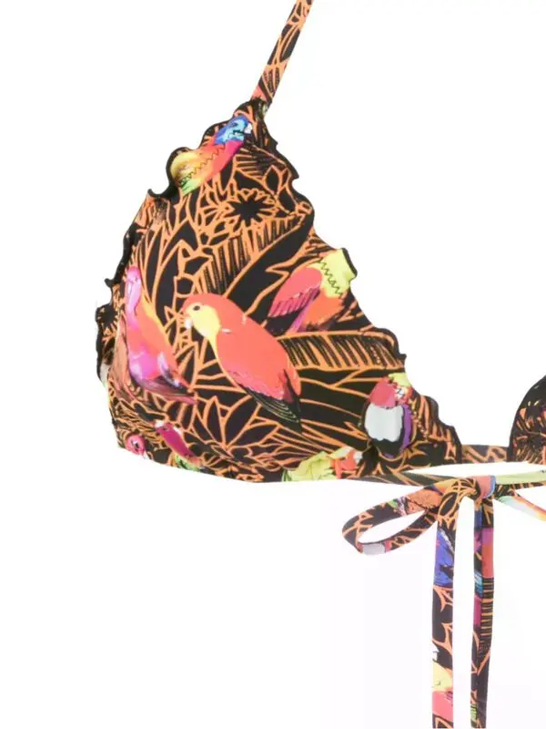AMIR SLAMA Papagaios Printed Bikini Set