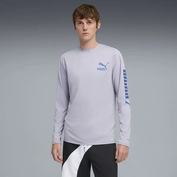 PUMA Swim Long Sleeve Rashguard - Gray