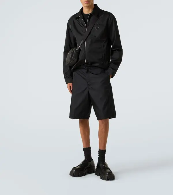 Prada Re-nylon Blouson Jacket - Black