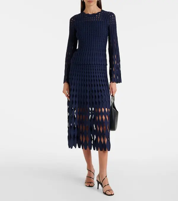 Simkhai Open-knit Top