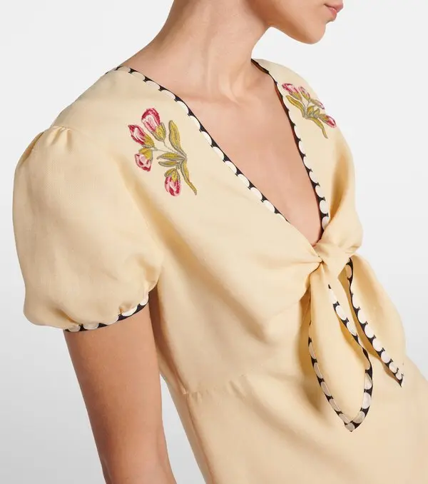 Valentino Garavani Floral Embroidered Minidress