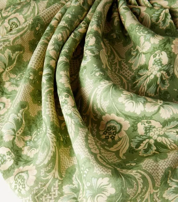 CABANA Iris Floral Linen Tablecloth