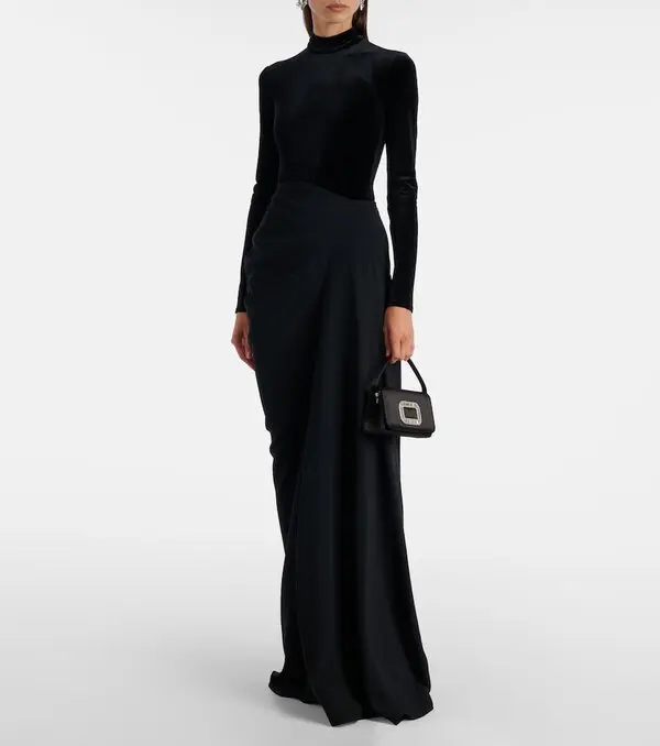 David Koma Velvet Bodysuit