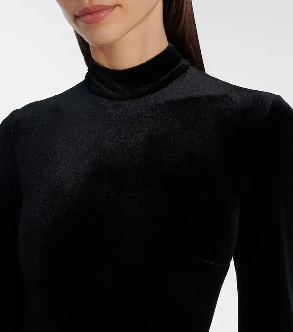 David Koma Velvet Bodysuit