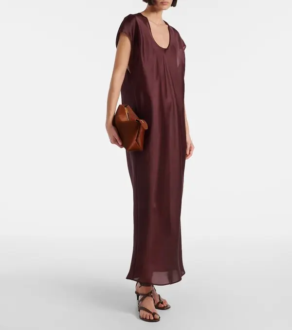 Khaite Lina Medium Calf Hair Crossbody Bag - Brown