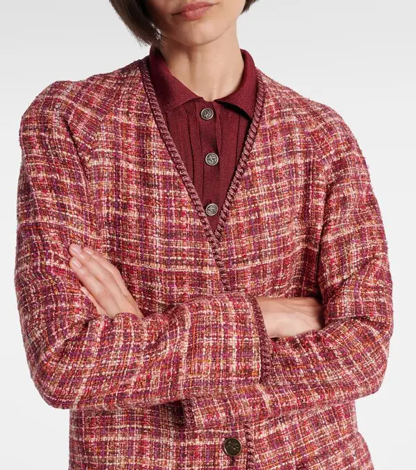 Etro Checked Cotton And Wool-blend Coat