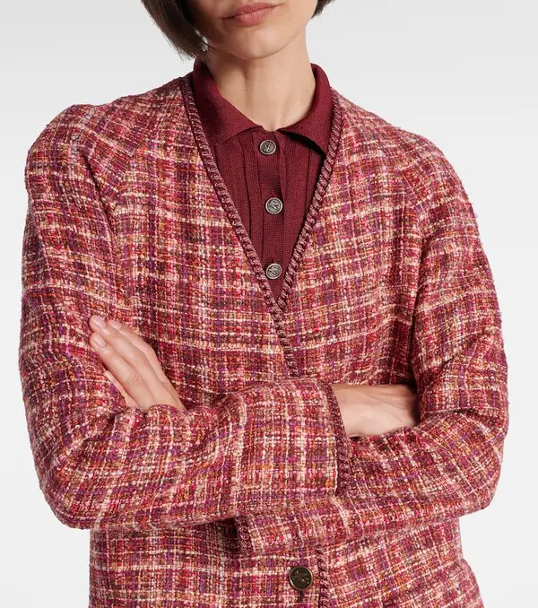 Etro Checked Cotton And Wool-blend Coat