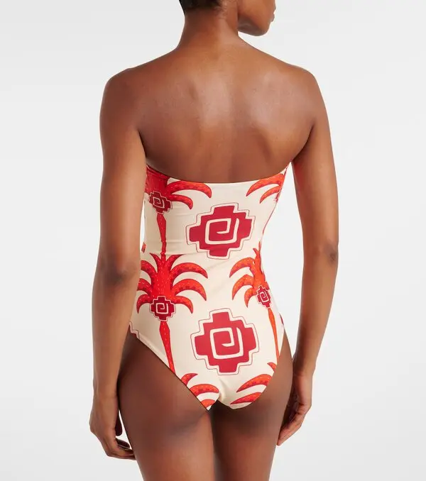 Johanna Ortiz Alta Mar Printed Swimsuit - Beige