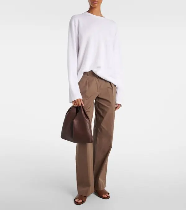 THE ROW Bindle Small Leather Top-handle Bag - Brown