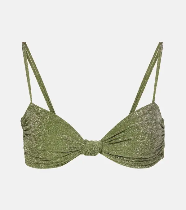 Johanna Ortiz Heliconia Bikini Top - Green