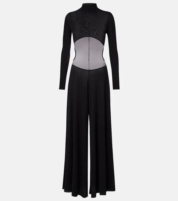 Alaïa Flared Jumpsuit - Black